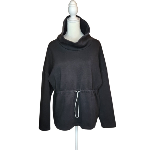 Varley | Tops | Varley Barton High Neck Sweatshirt Drawstring Waist ...